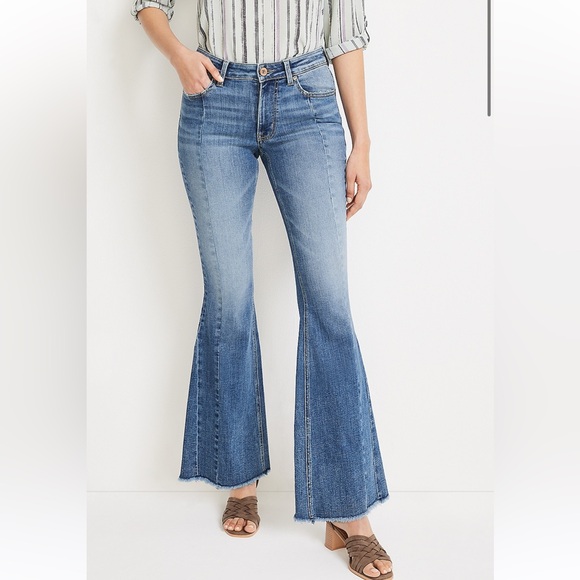 Edgely | Jeans | Edgely Flare Front Seam High Rise Jean Size 2 Short ...